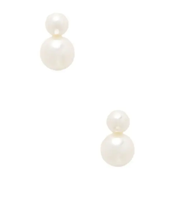 JENNIFER BEHR Gold-tone Pearl-like Earrings - Ivory