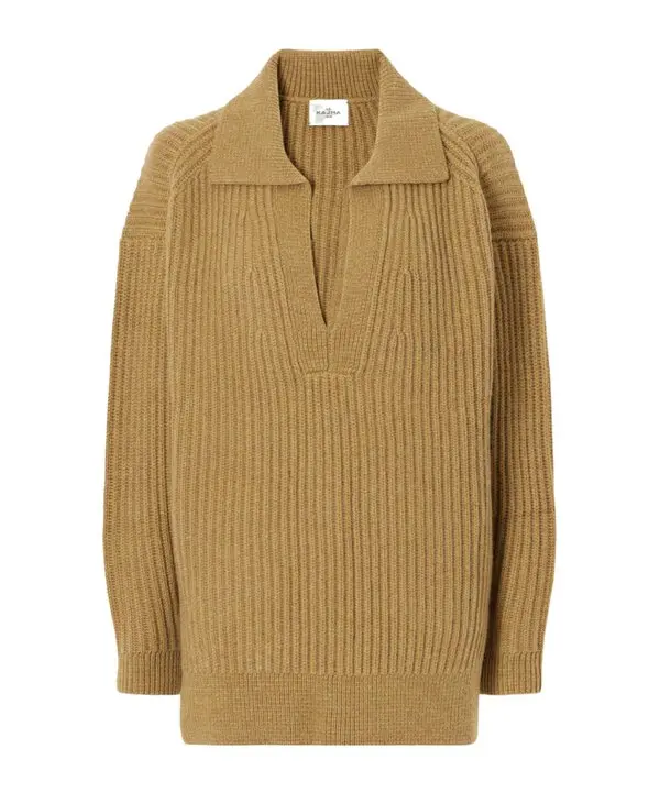 Le Kasha Deepv Neck Knit Sweater