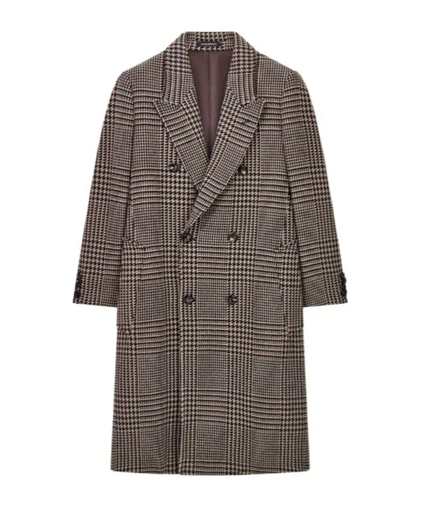 Emporio Armani Checked Long Coat