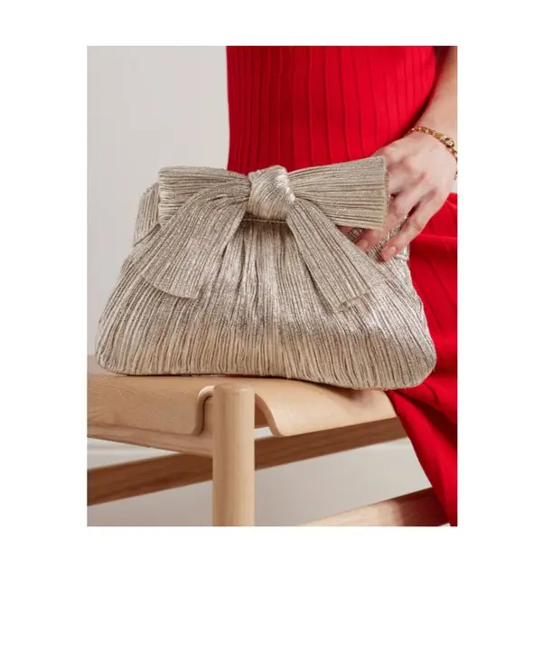 LOEFFLER RANDALL Pleated Clutch - No