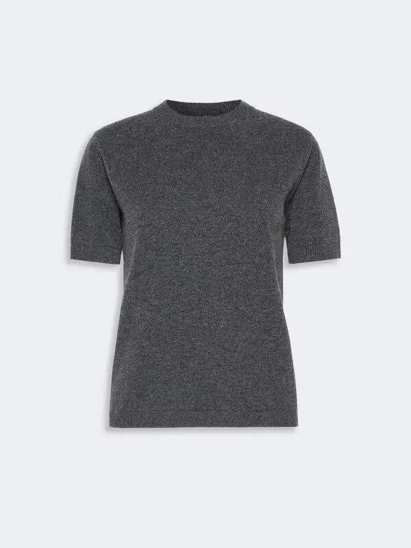 Max Mara Short-sleeved Knit Top - Grey