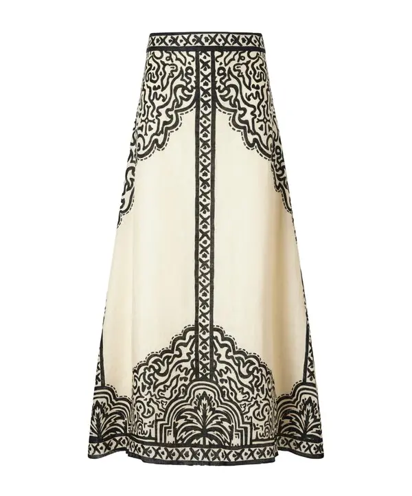 Johanna Ortiz Breathable Midi Skirt - Black