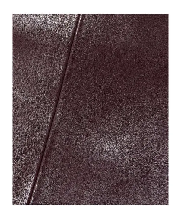ST. AGNI Paneled Leather Maxi Skirt