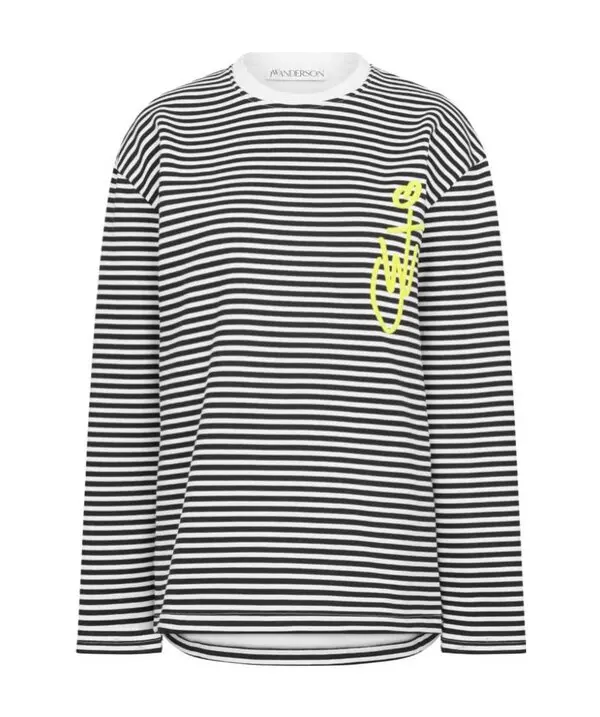 J.W.ANDERSON Logo Stripe Long-sleeved T-shirt