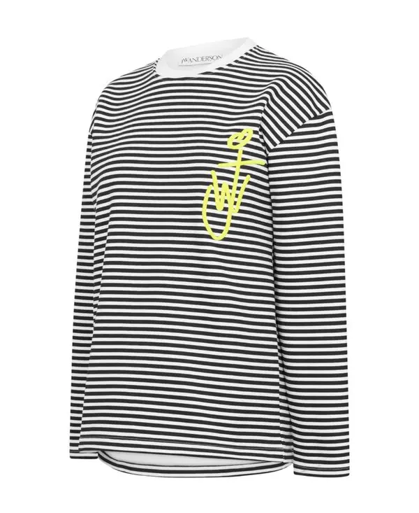 J.W.ANDERSON Logo Stripe Long-sleeved T-shirt