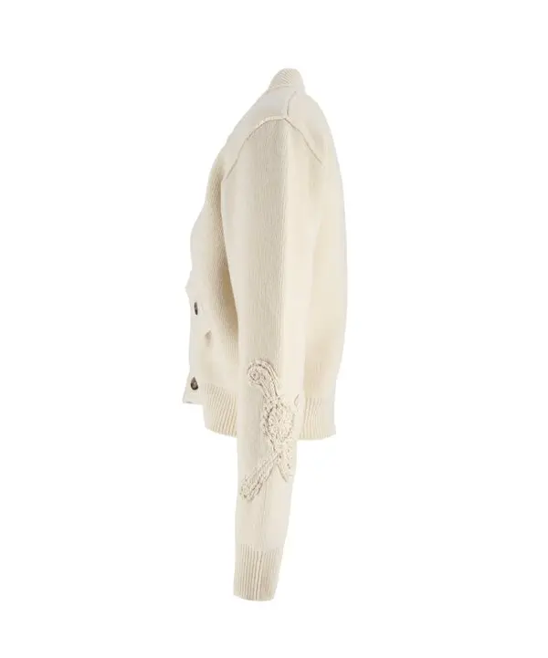 Ermanno Scervino Crochet-patch Button-up Cardigan
