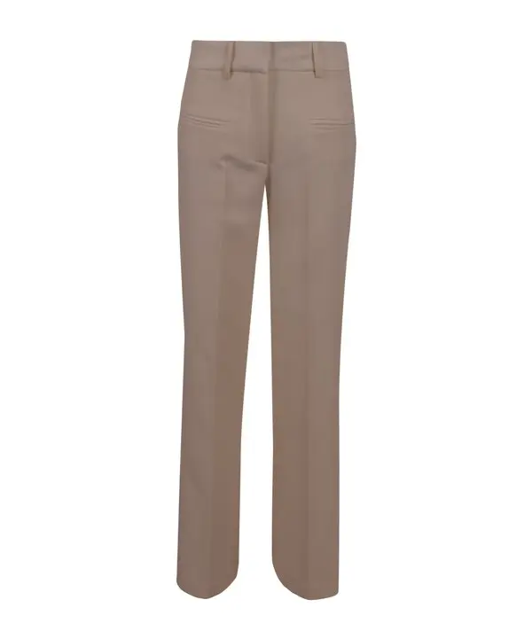 Federica Tosi Casual Trousers With Belt Loops - Gray