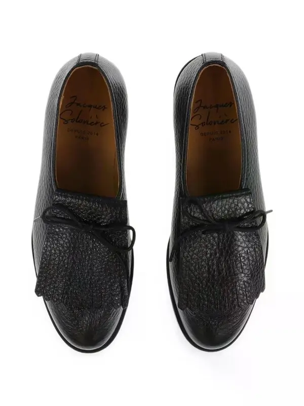 JACQUES SOLOVIÈRE PARIS Matt Kilt Fringed Loafers