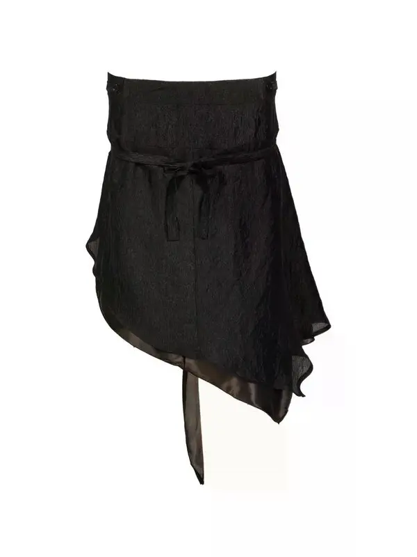 BOHEMSEO Draped Asymmetric Mini Dress