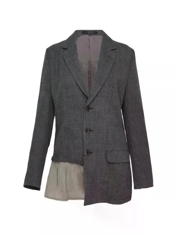 Y’s Ruffled-trim Asymmetric Blazer