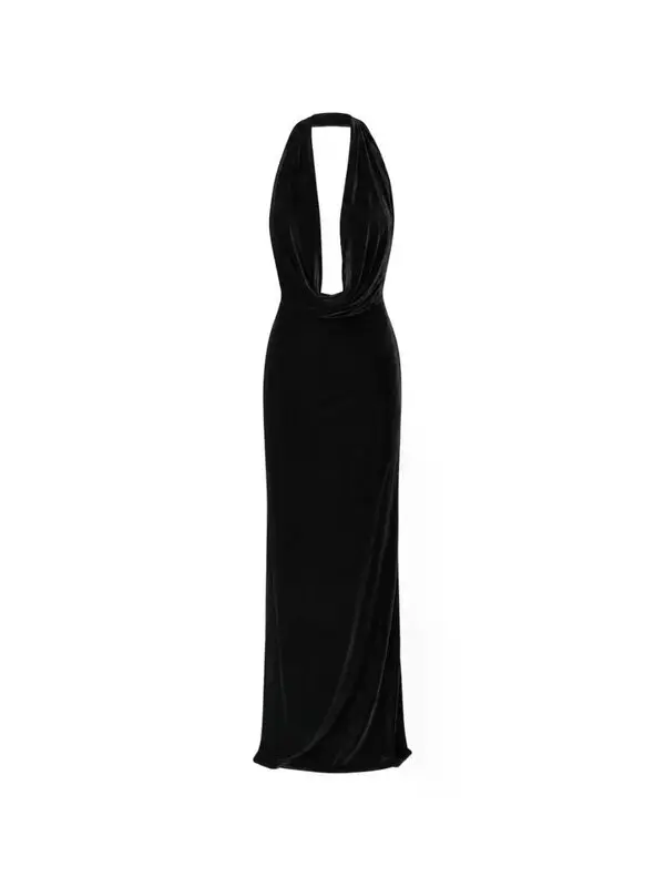 AMAZUIN Venus Halterneck Maxi Dress