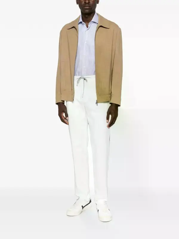 BARBA NAPOLI Vertical-stripe Long-sleeve Shirt