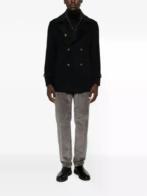 BARBA NAPOLI Double-breasted Peacoat