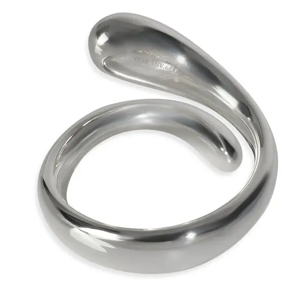 Tiffany & Co. Sterling Silver Elsa Peretti Teardrop Bypass Ring