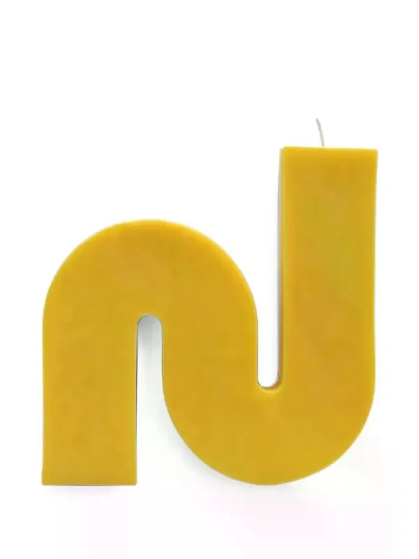 DAVIE OCHO The 70's Glow Ridged Candle - Yellow