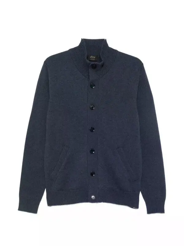 Brioni Button-up High-neck Cardigan
