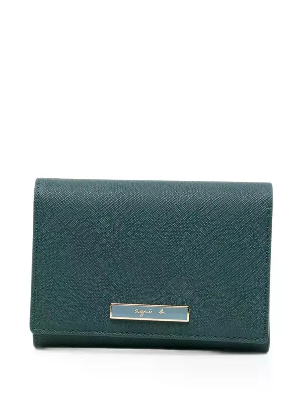 AGNES B. Leather Fold Wallet