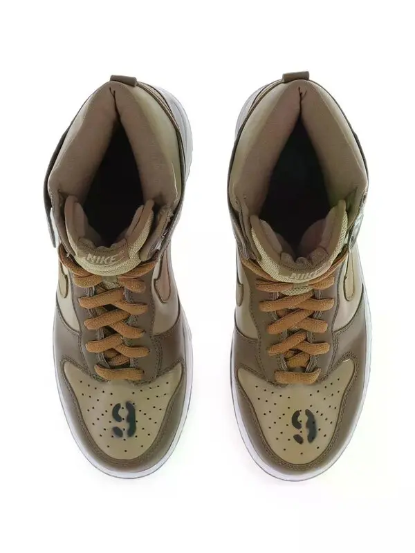 SWJP X Nike Dunk High Stencil-print Sneakers