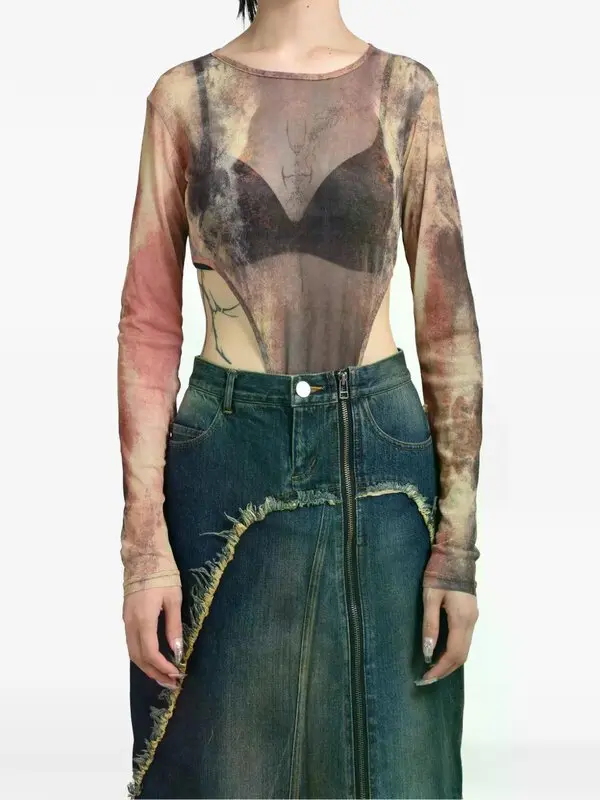 VIVAMUS Tie-dye Bodysuit