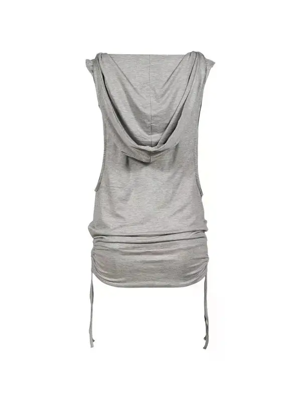 BOHEMSEO Cowl-neck Sleeveless Hoodie