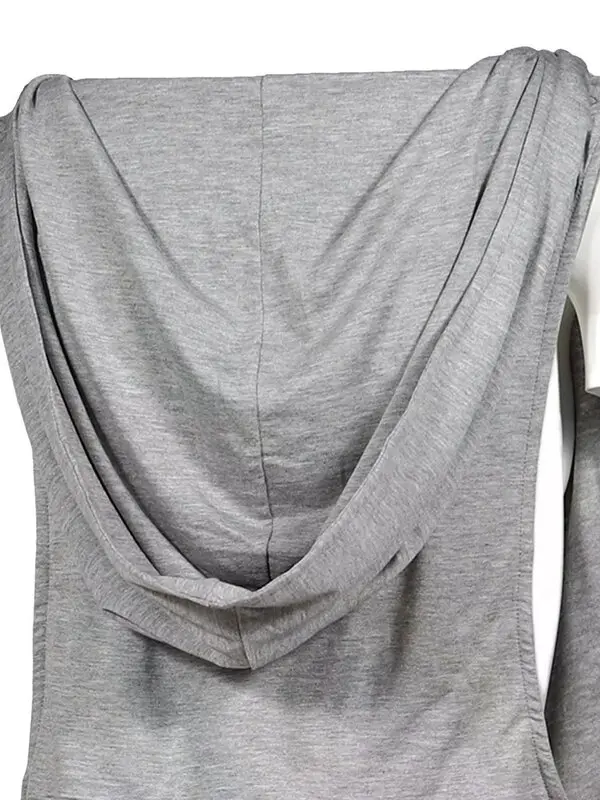 BOHEMSEO Cowl-neck Sleeveless Hoodie