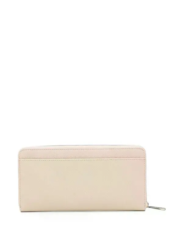 AGNES B. Leather Round-zip Long Wallet