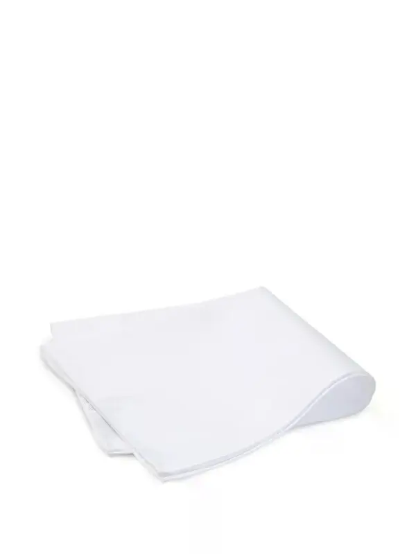 BOSS Plain Pocket Square - White