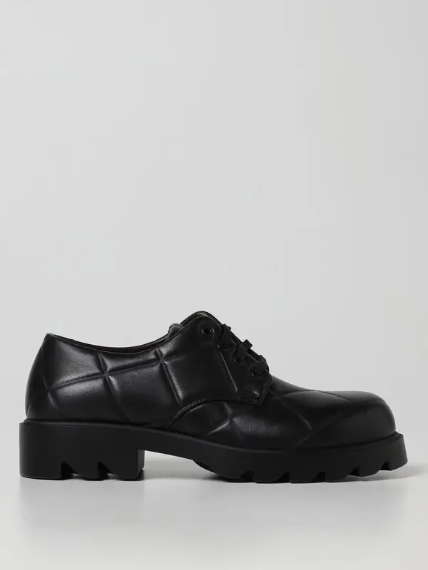 Bottega Veneta Strut Grid Lace-up Shoes