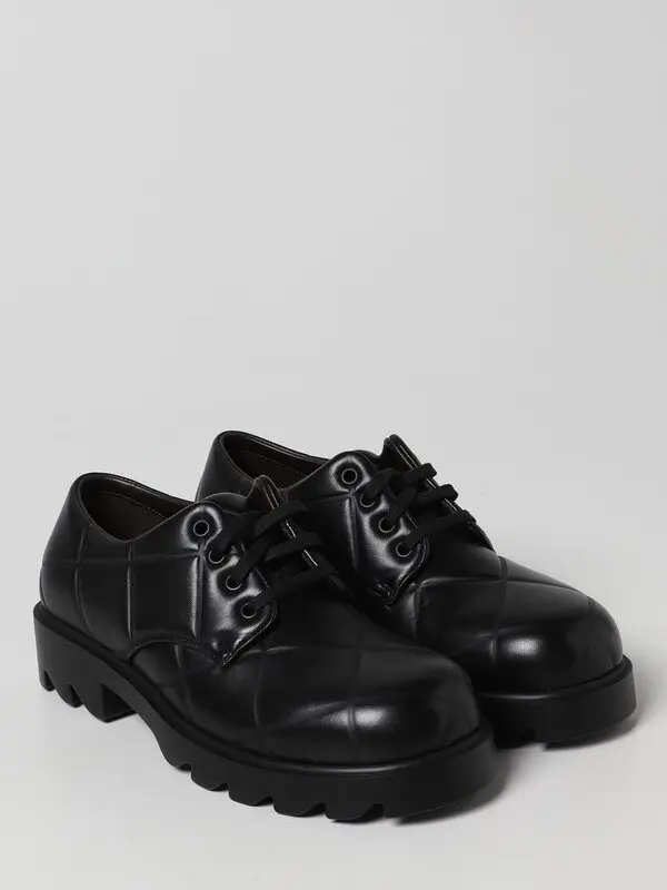 Bottega Veneta Strut Grid Lace-up Shoes