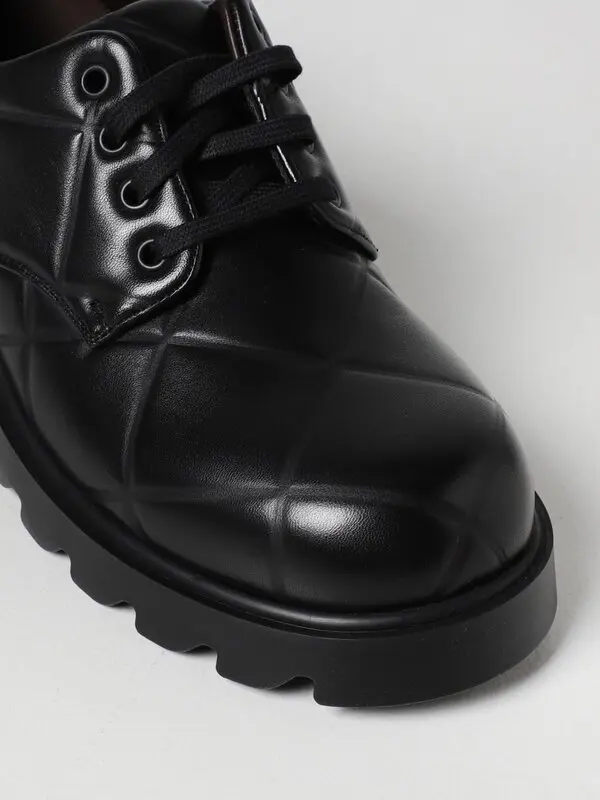 Bottega Veneta Strut Grid Lace-up Shoes