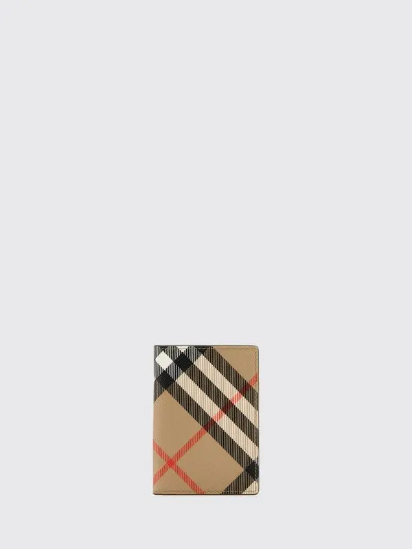 Burberry Vintage Check Coated Cotton Bifold Card Holder - Sand