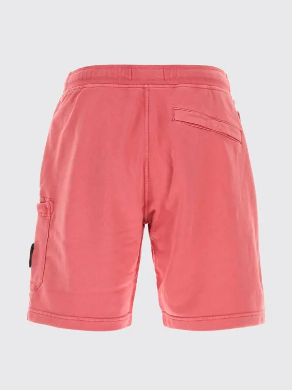 Stone Island Cotton Cargo Shorts - Pink