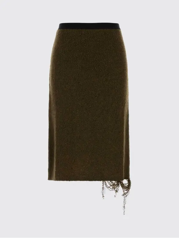 MAISON MARGIELA High-waisted Wool-knit Midi Skirt