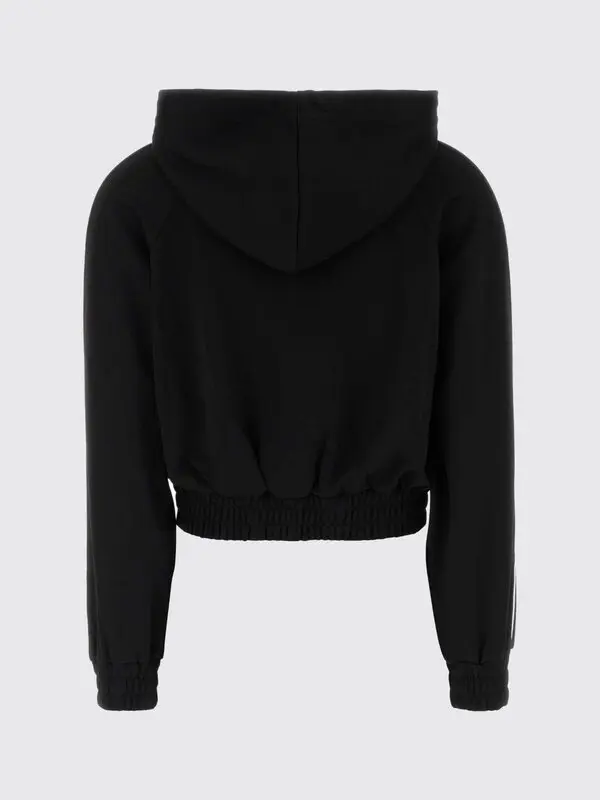 Michael Kors Mk Monogram Logo Zip-up Hoodie In Polyester
