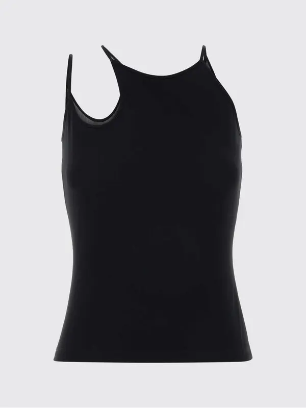 Alexander McQueen Cut-out Viscose Top With Off-the-shoulder Design
