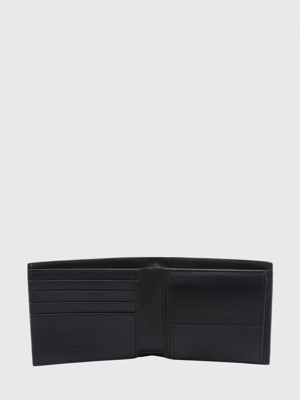 Bottega Veneta Woven Calfskin Bifold Wallet With Coin Pocket