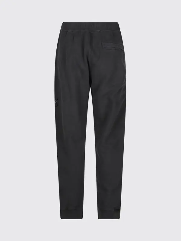 Stone Island Jogging Trousers In Recycled Polyester With Compass Logo - Black