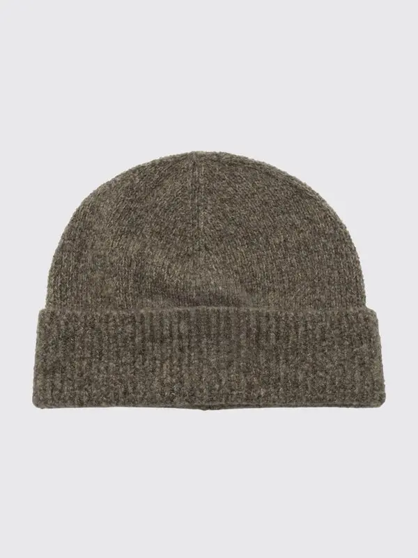 Brunello Cucinelli Wool, Silk And Cashmere Blend Beanie With Turn-up Cuff - Brown