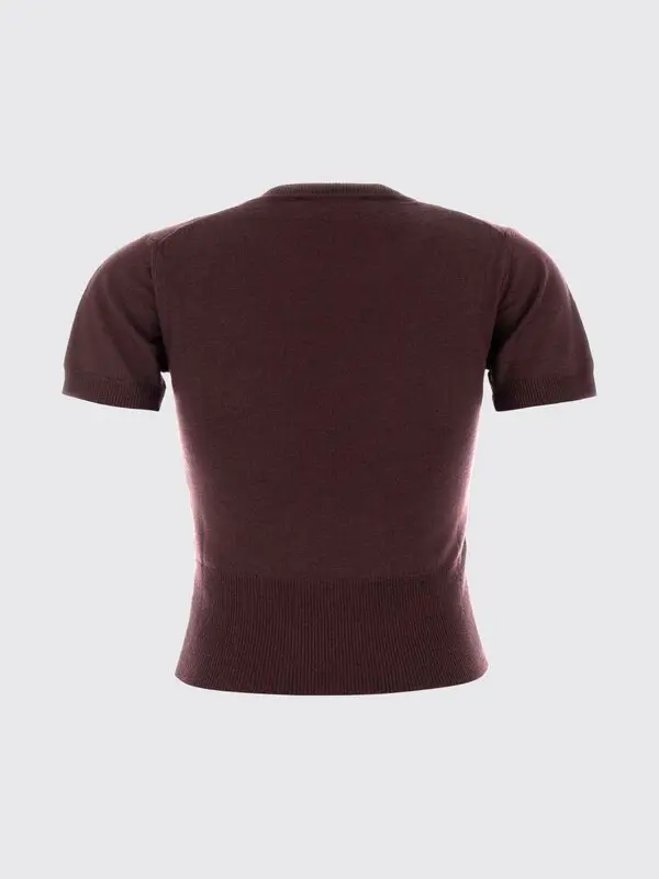 VIVIENNE WESTWOOD Wool Slim Fit Short-sleeved Sweater - Violet