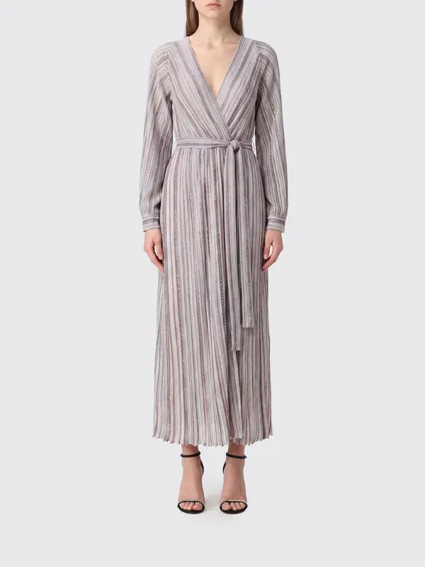 Missoni Metallic Striped Maxi Dress