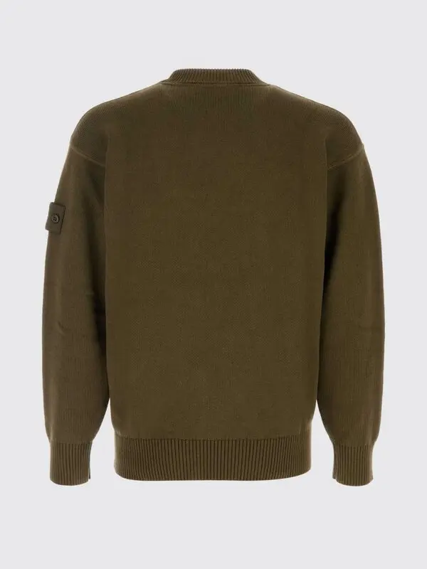 Stone Island Ghost Capsule Cotton And Cashmere Crewneck Jumper - Green