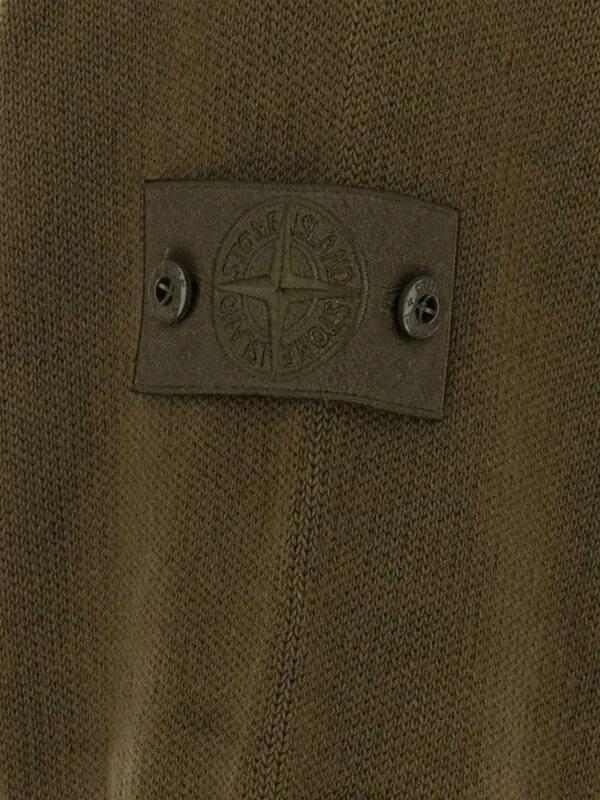 Stone Island Ghost Capsule Cotton And Cashmere Crewneck Jumper - Green