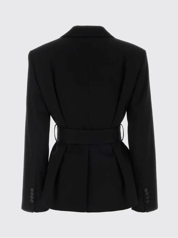 LANVIN Double-breasted Pure Wool Blazer With Padded Shoulders And Peak Lapels