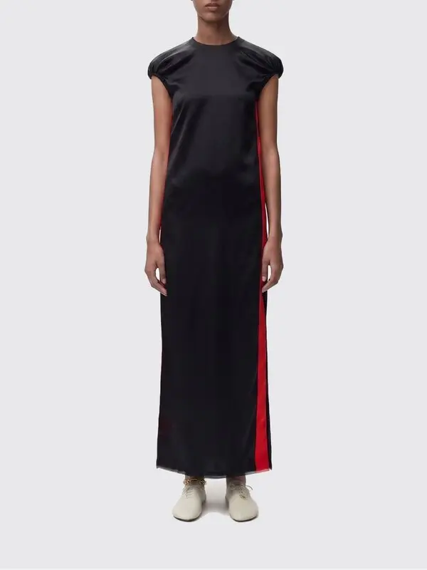 Loewe Midi Silk Tunic With Satin Side Bands