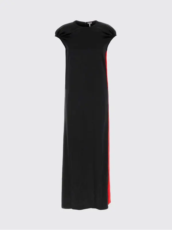 Loewe Midi Silk Tunic With Satin Side Bands
