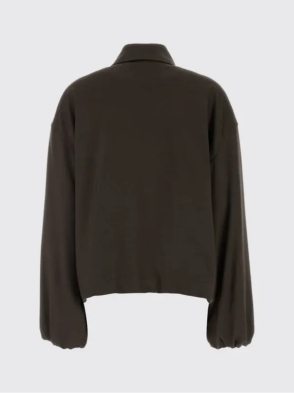 Loewe Cropped Wool-blend Shirt Jacket With Zip Closure