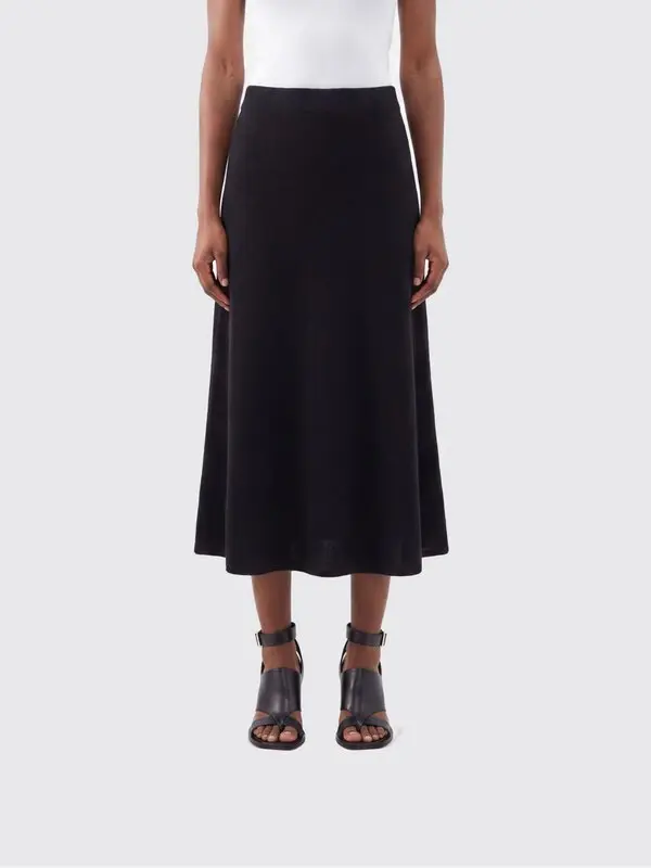 LISA YANG Knit Cashmere Midi Skirt With An Elasticated High Waist