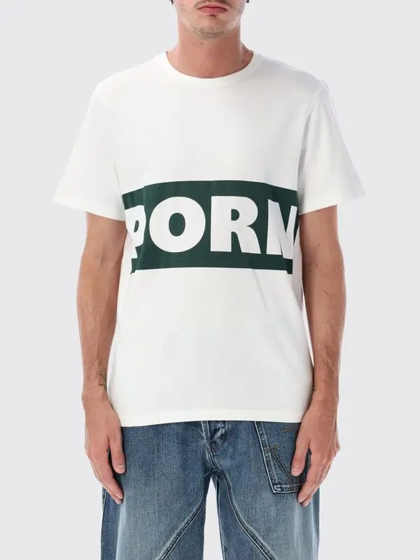 JW Anderson Logo Print Crew Neck Cotton T-shirt - Green