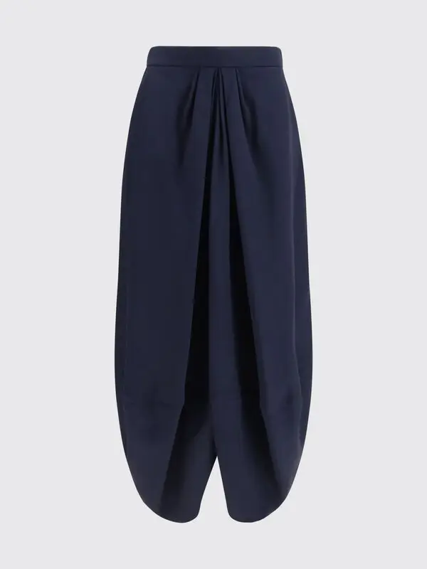 Giorgio Armani Asymmetrical Side-draped Silk Midi Skirt