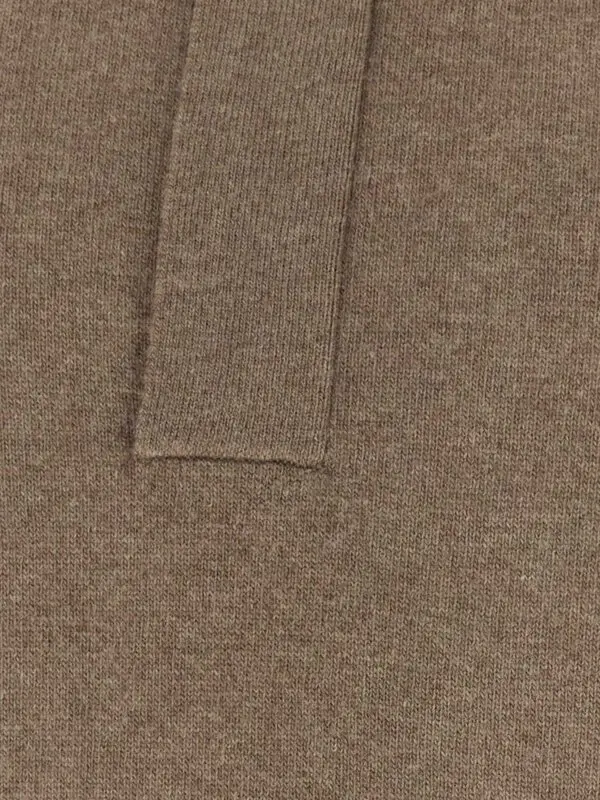 JIL SANDER Long-sleeved Knit Wool Polo With Concealed Placket